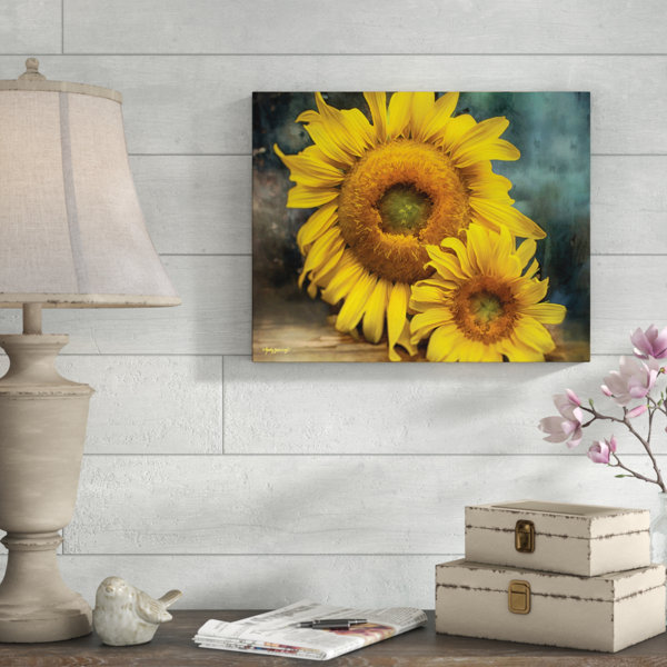 August Grove® Sunflowers - Wrapped Canvas Graphic Art & Reviews | Wayfair